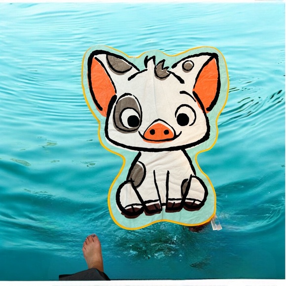 Disney | Swim | Moanas Pua Shaped Beach Towel | Poshmark